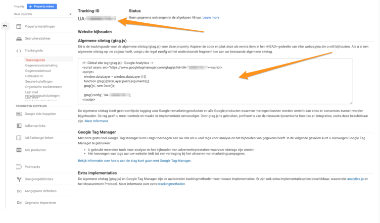 Google Analytics en Wordpress - aanmaken, instellen en code koppelen